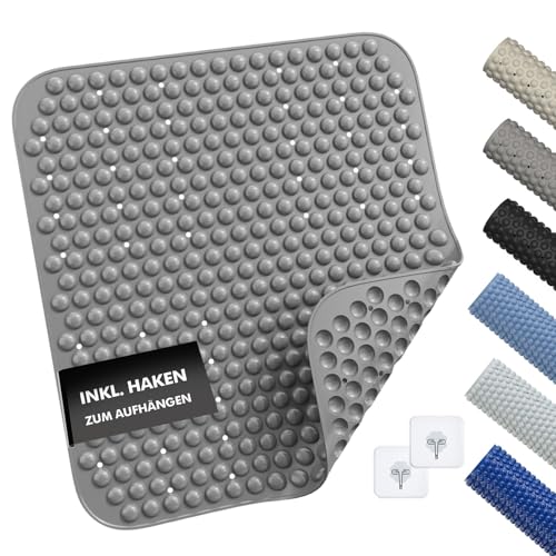 MP Living® Antirutschmatte Dusche – 53x53 cm Duschmatte aus TPE – 100 % BPA-frei, rutschfest ...